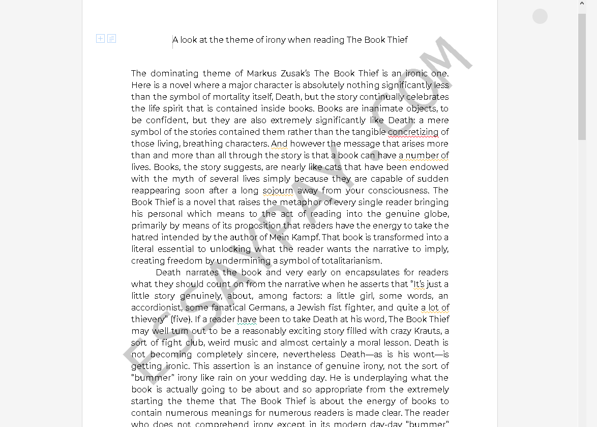 Stealing The Narrative The Irony Of Reading In The Book Thief Essay Stealing The Narrative The Irony Of Reading In The Book Thief Essay